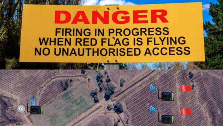 Shooting Range Warning Flags - DATRAN Australia